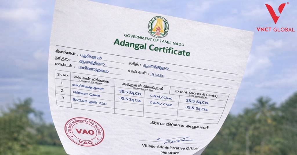 What Is Adangal Certificate In Tamil Nadu? Guide - VNCT